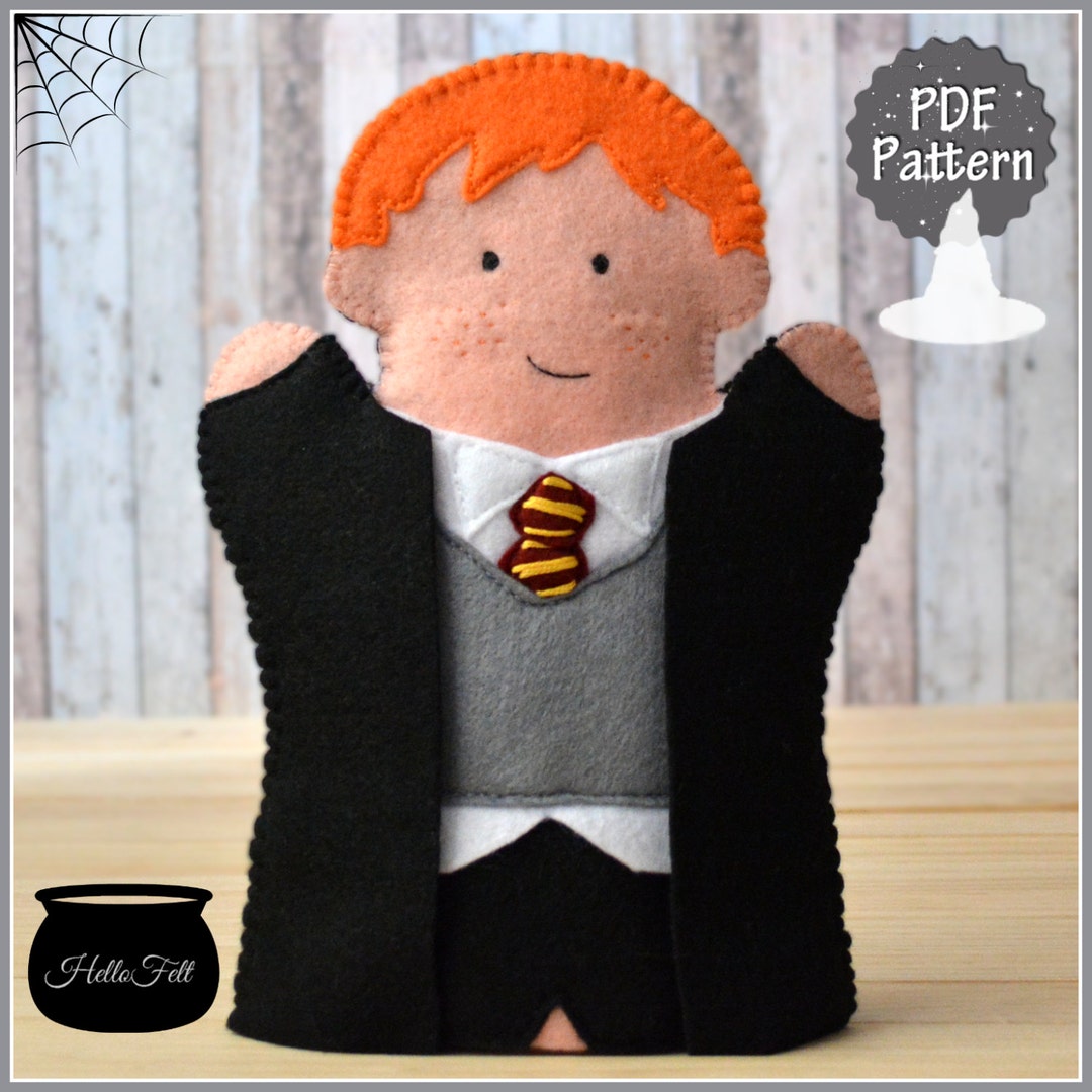 PDF PATTERN: Felt Wizard Hand Puppet, Instant Download, Felt Hand ...