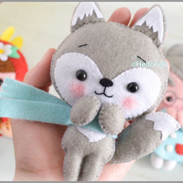 Felt Wolf - Etsy