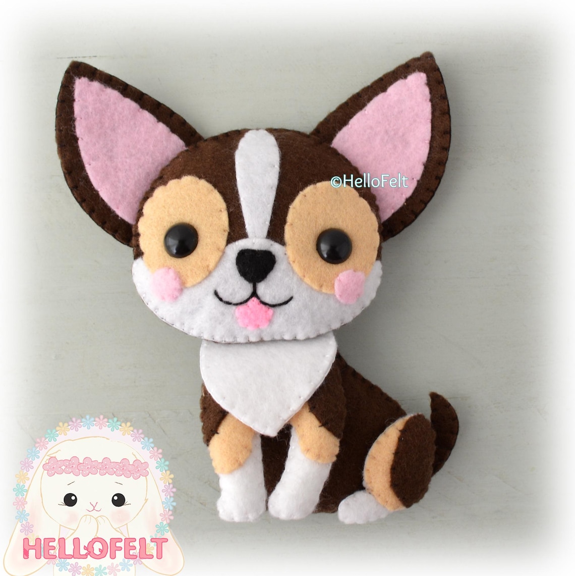 PDF & SVG PATTERN: Cute Chihuahua Felt Dog Pattern. Felt Cute Dog.felt ...