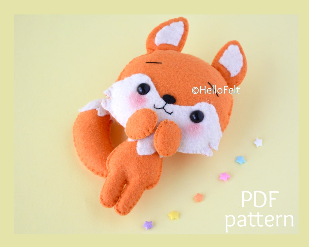 PDF PATTERN: the Little Fox. Felt Fox Pattern, Tutorial. - Etsy