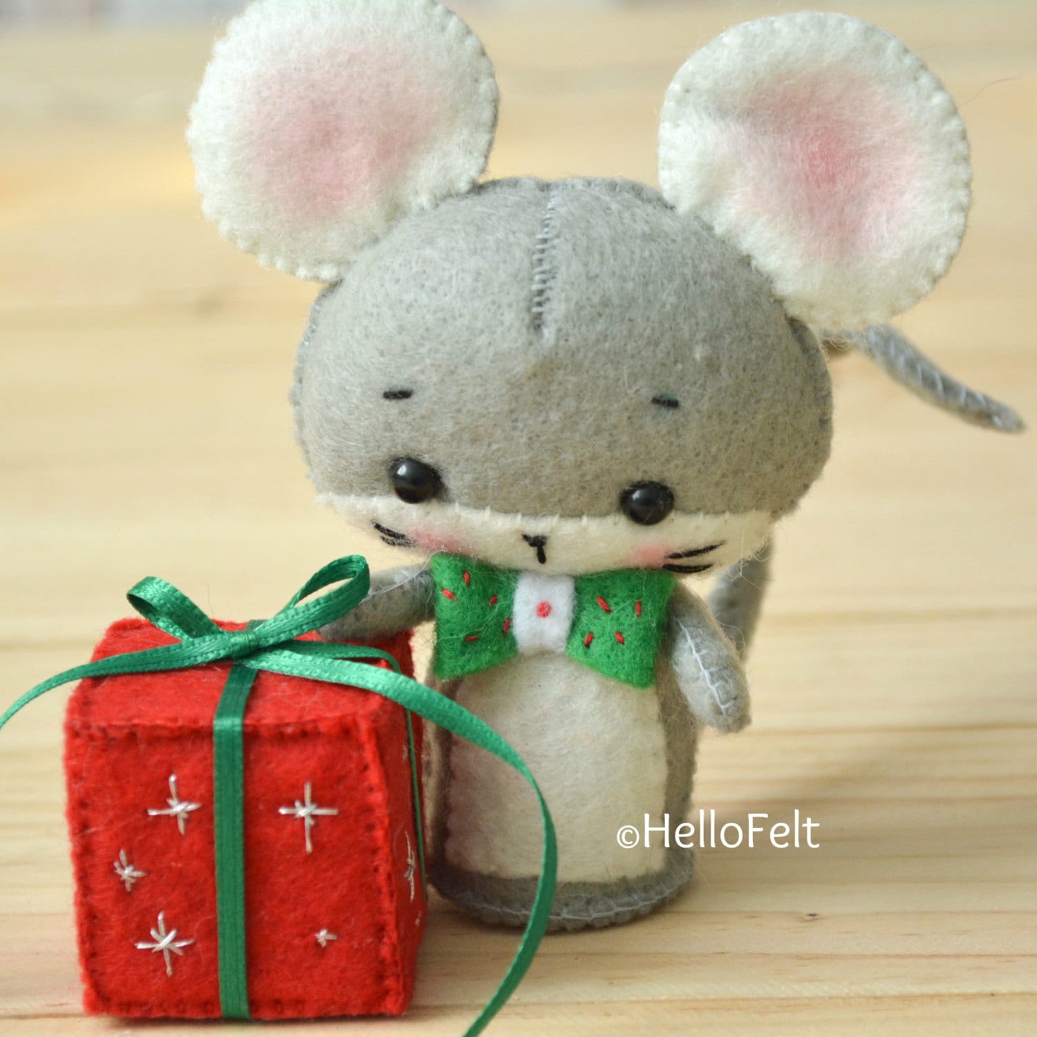 PDF PATTERN: Christmas Mouse Family Felt Sewing Pattern - Etsy