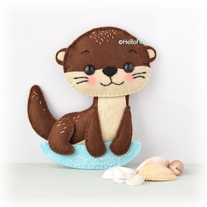 PDF & SVG PATTERN: Felt Otter, Felt Otter Pattern. - Etsy