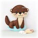 PDF & SVG PATTERN: Felt Otter, Felt Otter Pattern. - Etsy