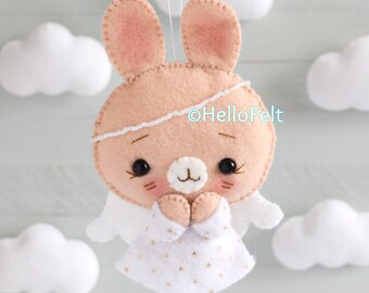 Bunny Angel-christmas Ornament-angel Ornament-pdf Sewing - Etsy