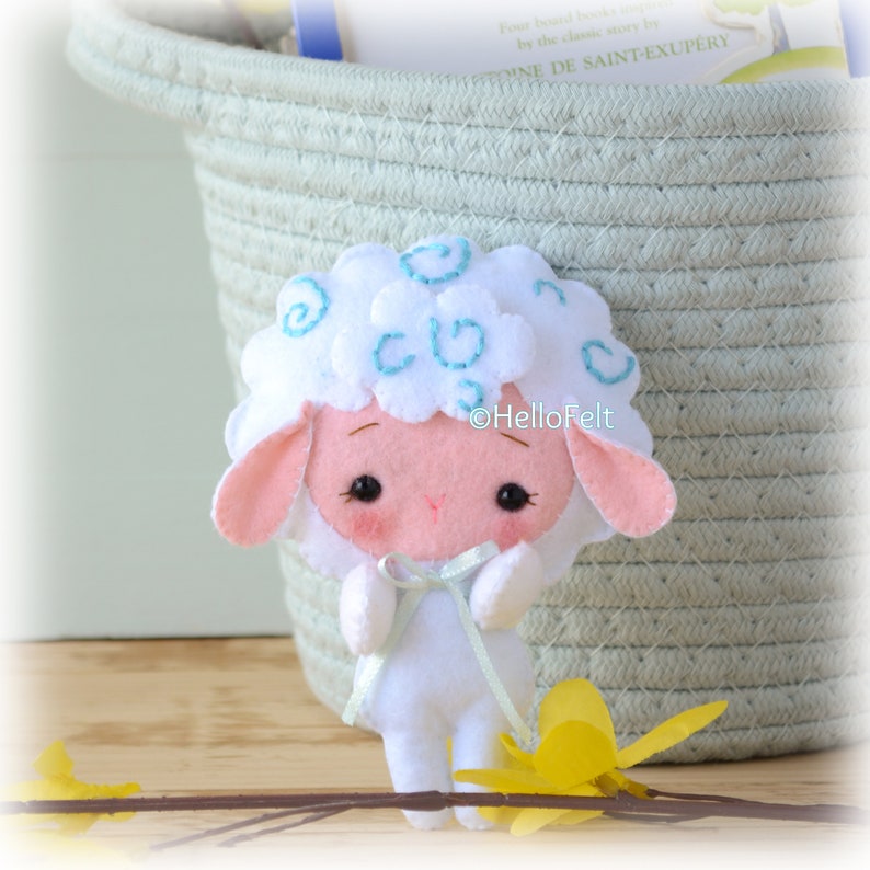 PDF PATTERN: the Little Lamb. Felt Lamb Pattern Tutorial. | Etsy