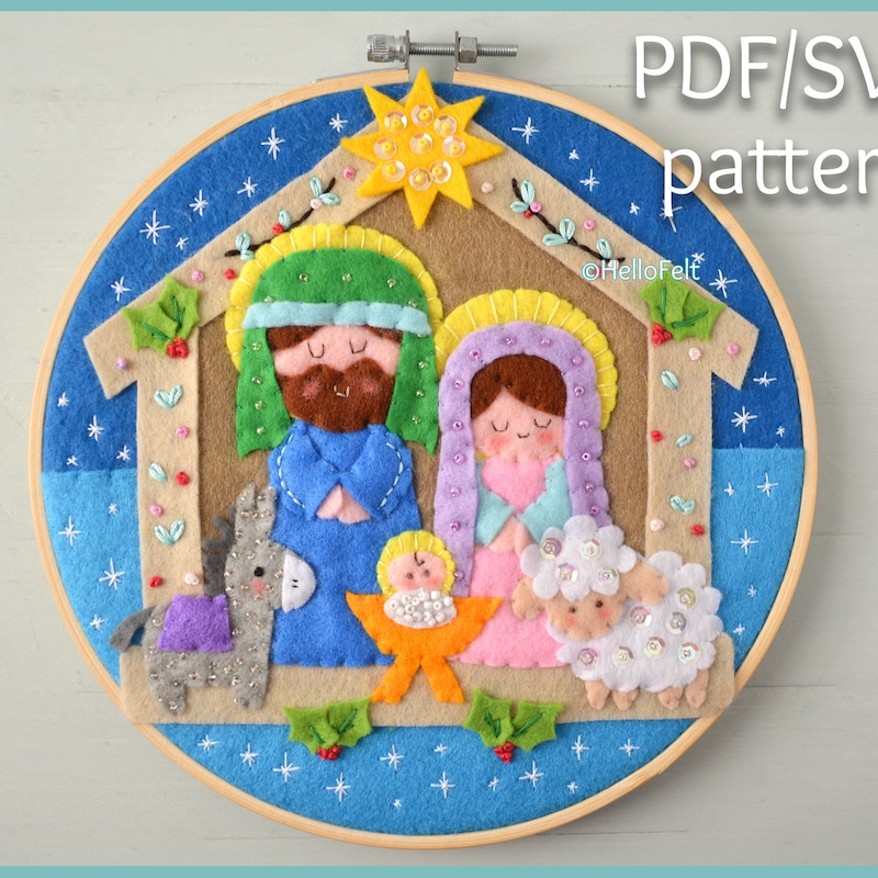 Felt Nativity Pattern - Etsy