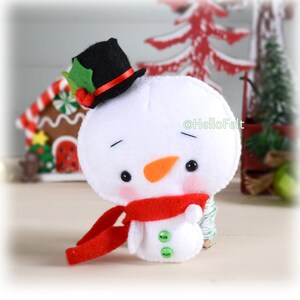 PDF PATTERN: Set of 6 - Santa, Snowman, Gingerbread Man, Rudolph ...