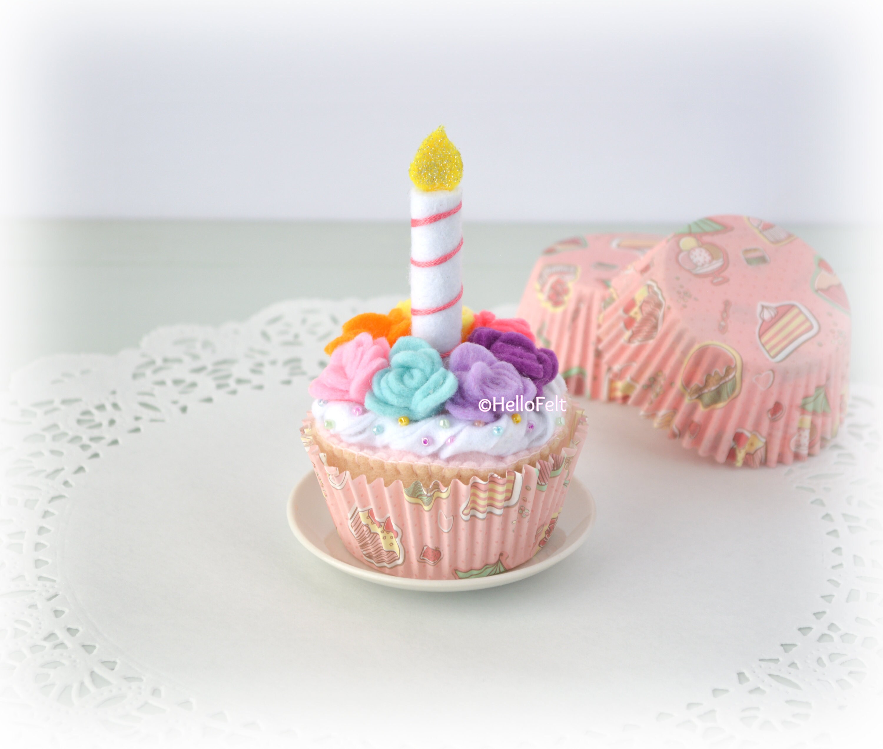 PDF SVG Pattern: Felt Cupcakes Tutorial and Pattern. Felt - Etsy