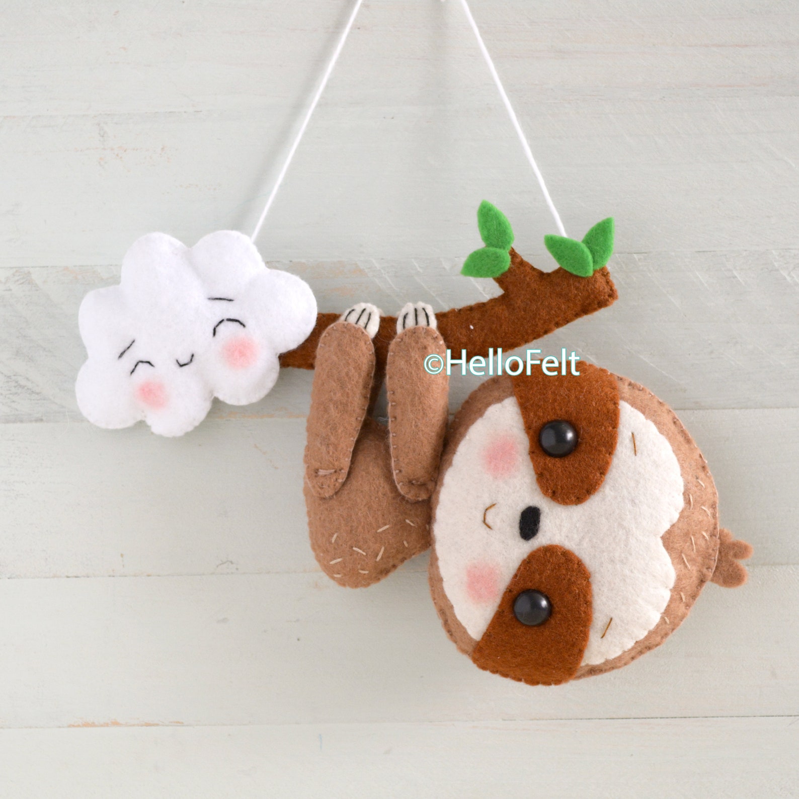 PDF PATTERN: Haru the Sloth. Sloth Felt Pattern. | Etsy