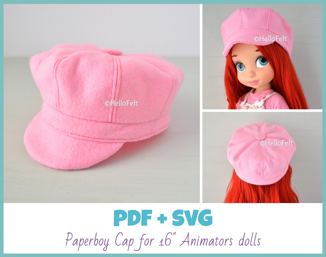 PDF + SVG Pattern: Felt Hat for 16" Animators Dolls, Tutorial and ...