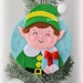 PDF & SVG PATTERN: Felt Christmas Elf Bauble. Felt Christmas Ornaments ...