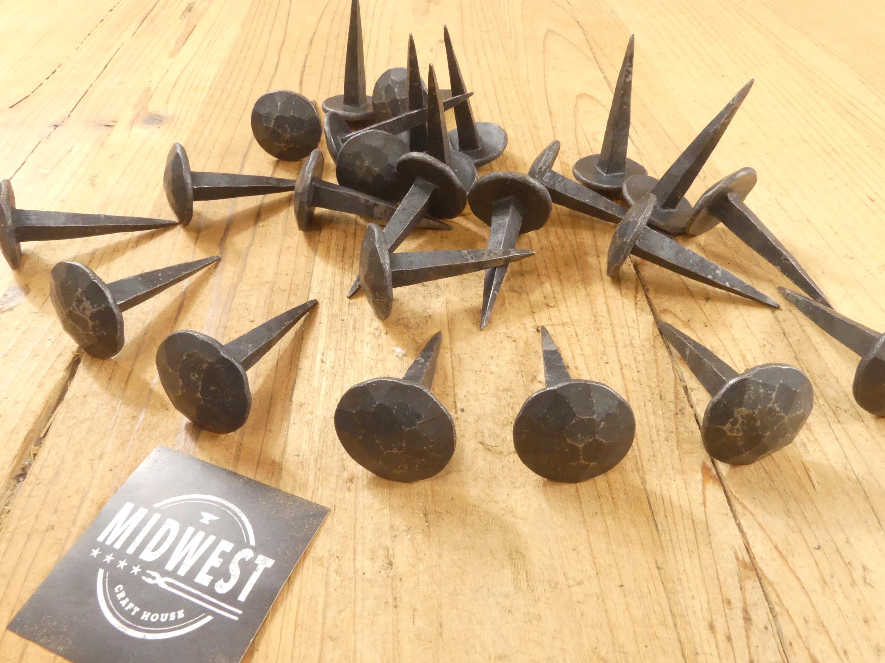 25 CLAVOS NAILS Forged Decorative Craft Tack 1 1/8