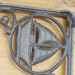 2 Cast Iron Sail Boat Brackets, Corbels, Braces, Shelf Bracket ...