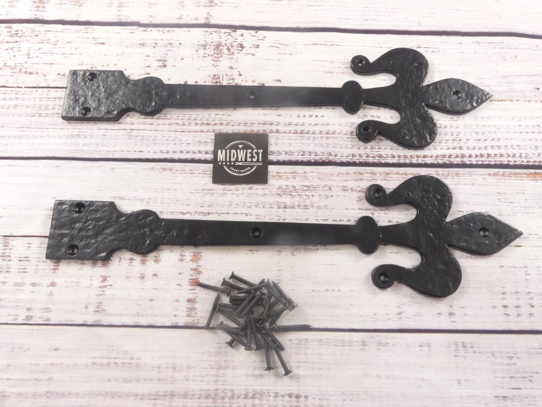 2 Large Faux Hinges, Decorative Hinge, Black, Dummy Hinge, Fake Hinges ...