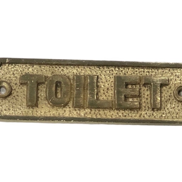 Metal Toilet Sign - Etsy