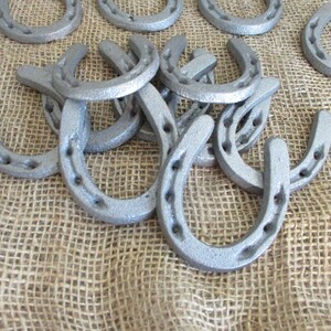 15 Small Cast Iron 3" Horseshoes Decorative Cast Iron Metal Horseshoe ...