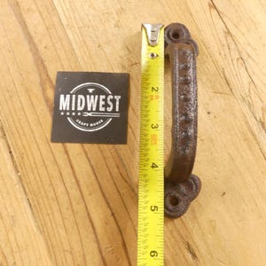 15 Cast Iron Handles, Dark Rustic Brown Color, Cabinet, Drawer Pulls ...