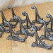 12 Brown Rustic Coat Hooks Cast Iron Antique Style New Made to - Etsy