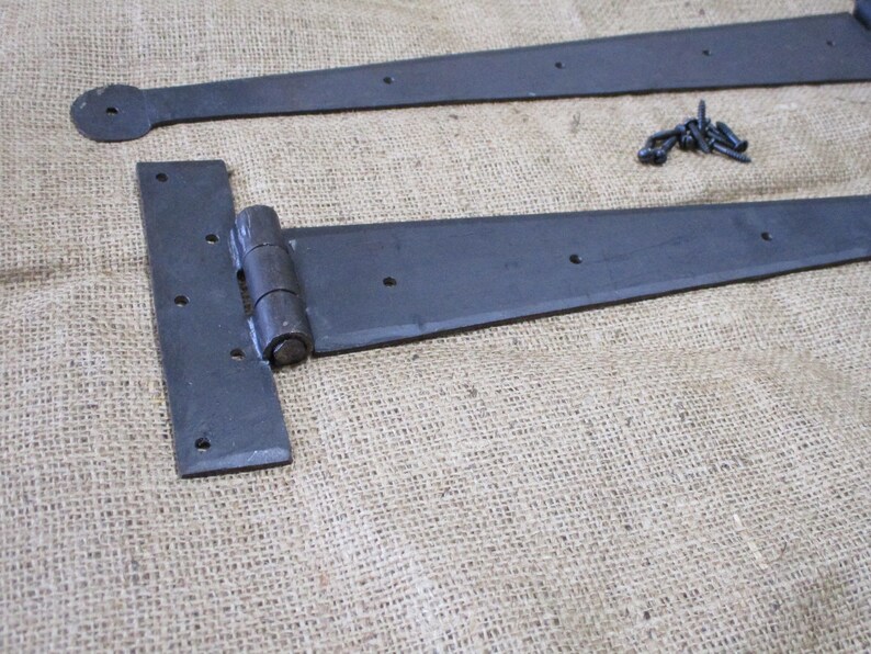 4 HUGE STRAP HINGES Extra Large T Hinge 18 Long Hand | Etsy