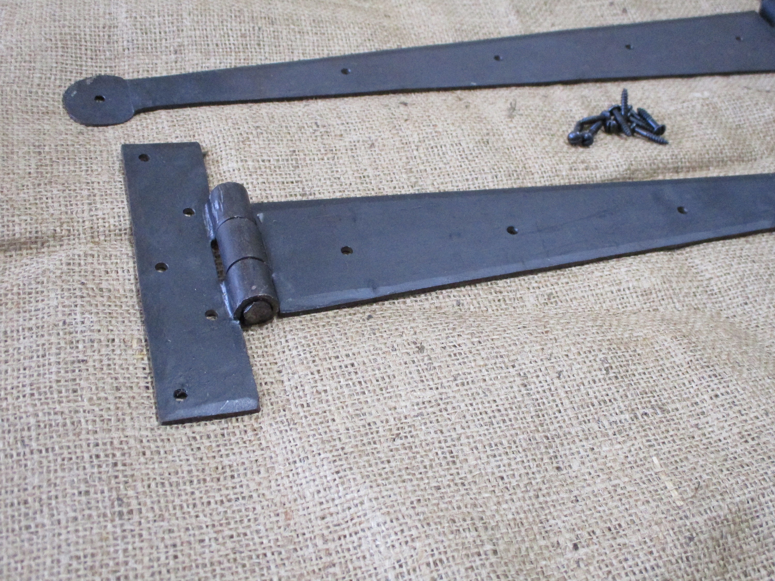 4 HUGE STRAP HINGES Extra Large T Hinge 18 Long Hand | Etsy