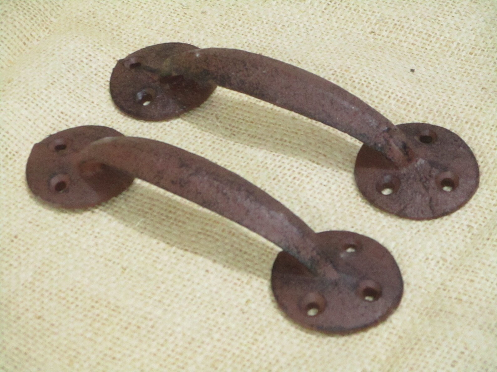 12 Cast Iron Handles Barn Door Handles Drawer Pulls Gate - Etsy