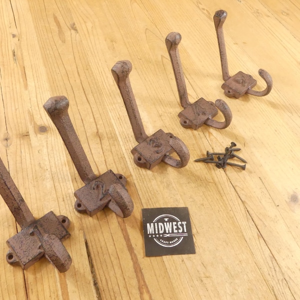 Numbered Hooks - Etsy