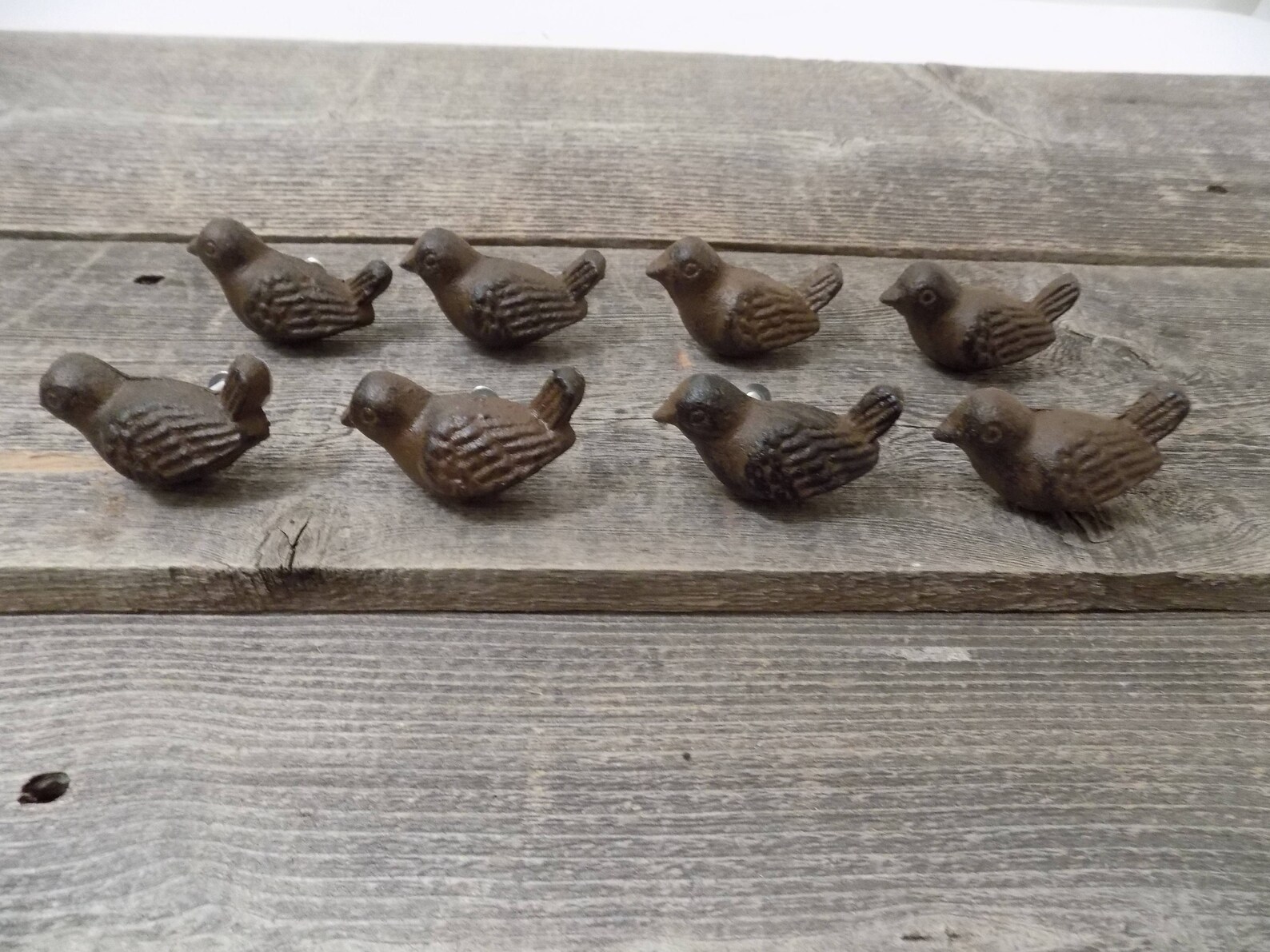 8 Cast Iron Rustic Bird Drawer Pulls Dresser Handles Birds - Etsy