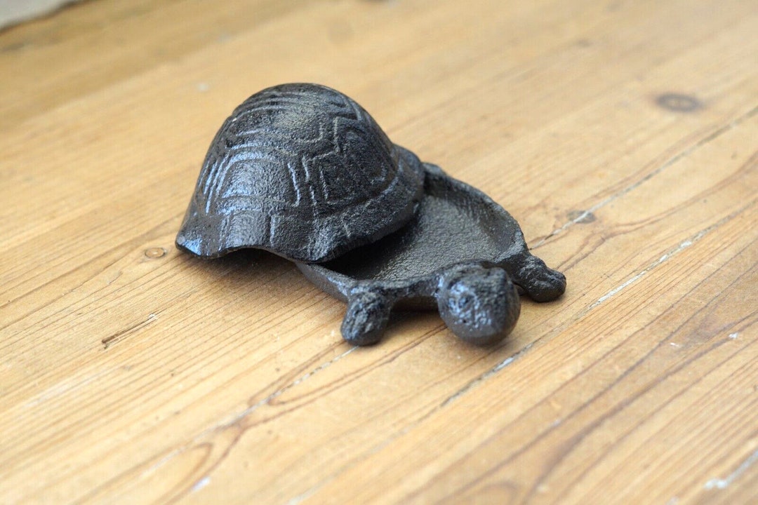 Turtle Hide A Key Box Hideaway Rustic Cast Iron Garden Decor - Etsy