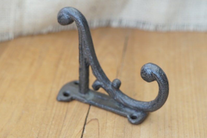 12 Brown Rustic Coat Hooks Cast Iron Antique Style New Made to - Etsy