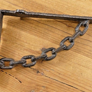 6 Cast Iron Brackets, Chain, Braces, Corbels, Bookshelf Brackets ...