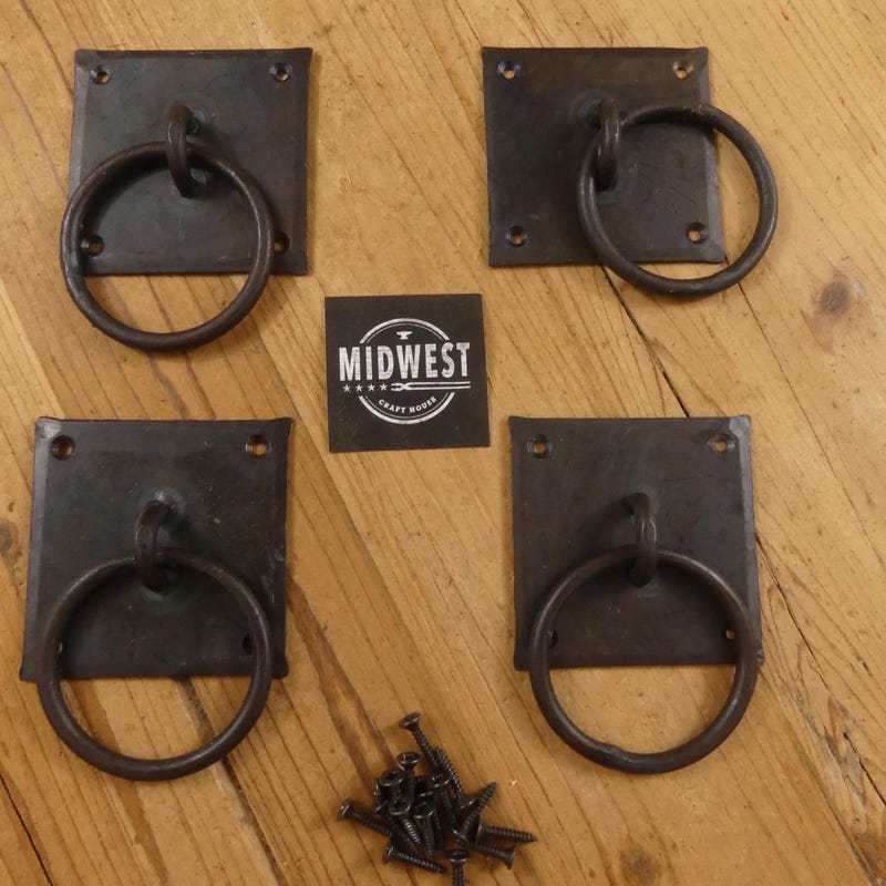 Vintage Drawer Handle Rings - Etsy