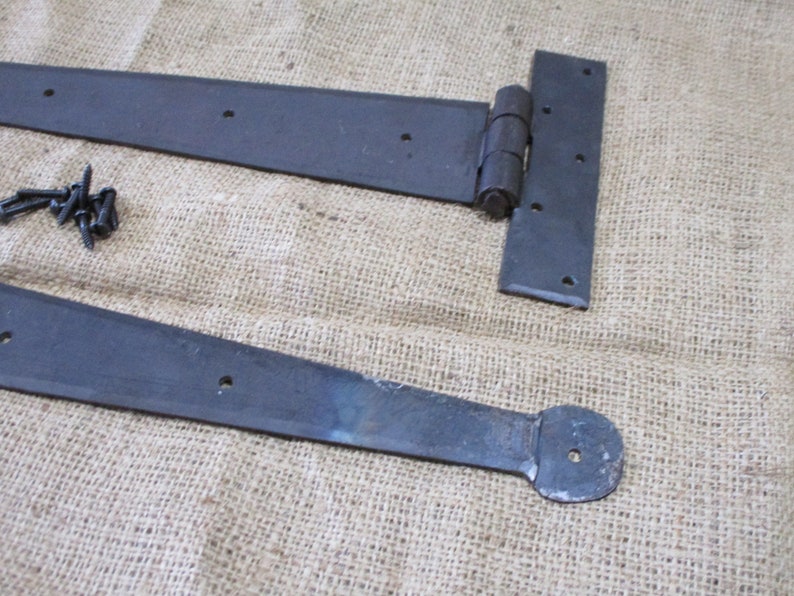 4 HUGE STRAP HINGES Extra Large T Hinge 18 Long Hand | Etsy