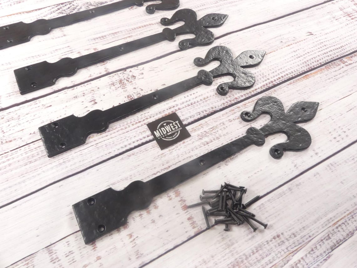 4 Large Faux Hinges, Decorative Hinge, Black, Dummy Hinge, Fake Hinges ...