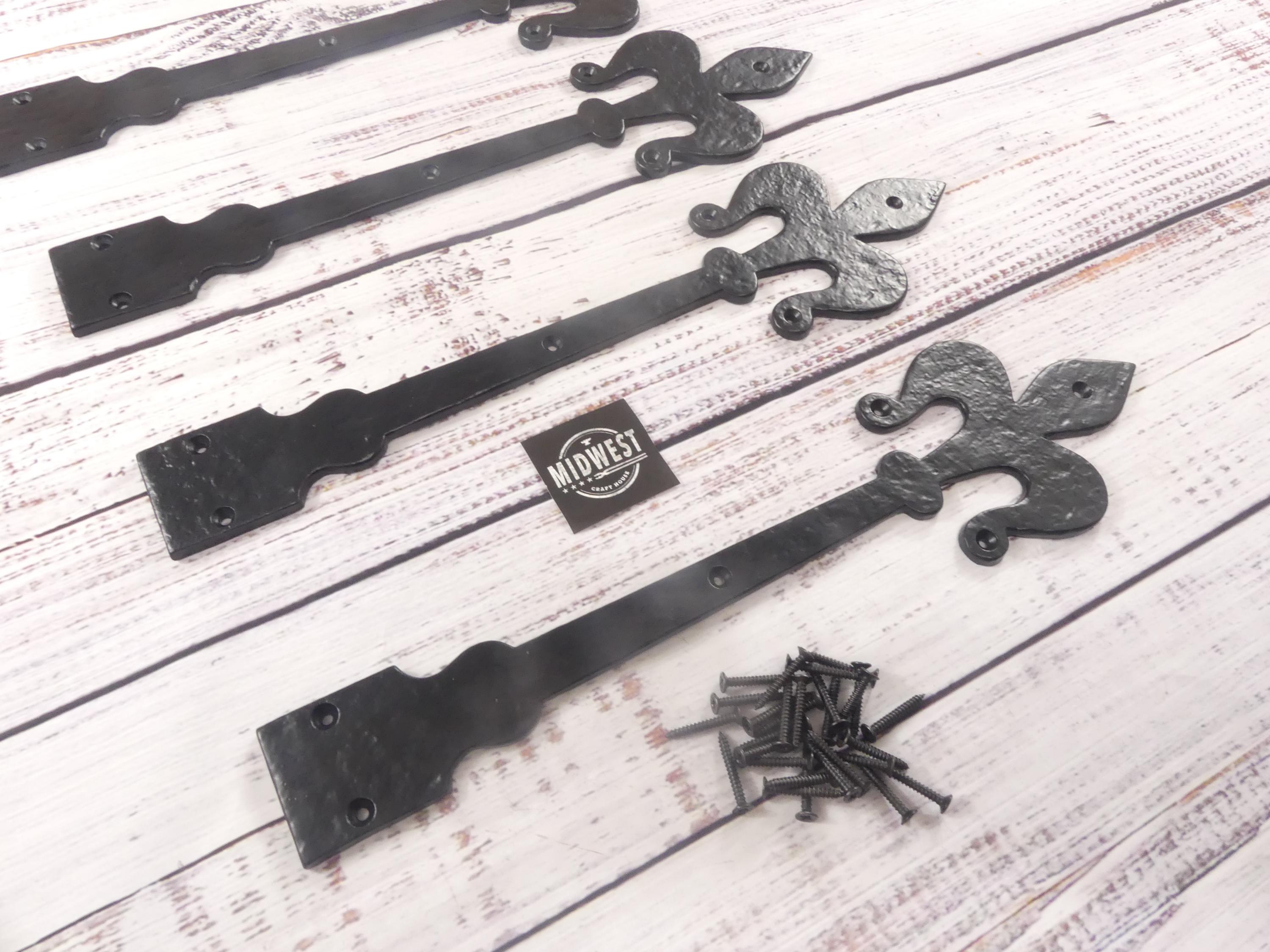 4 Large Faux Hinges, Decorative Hinge, Black, Dummy Hinge, Fake Hinges ...