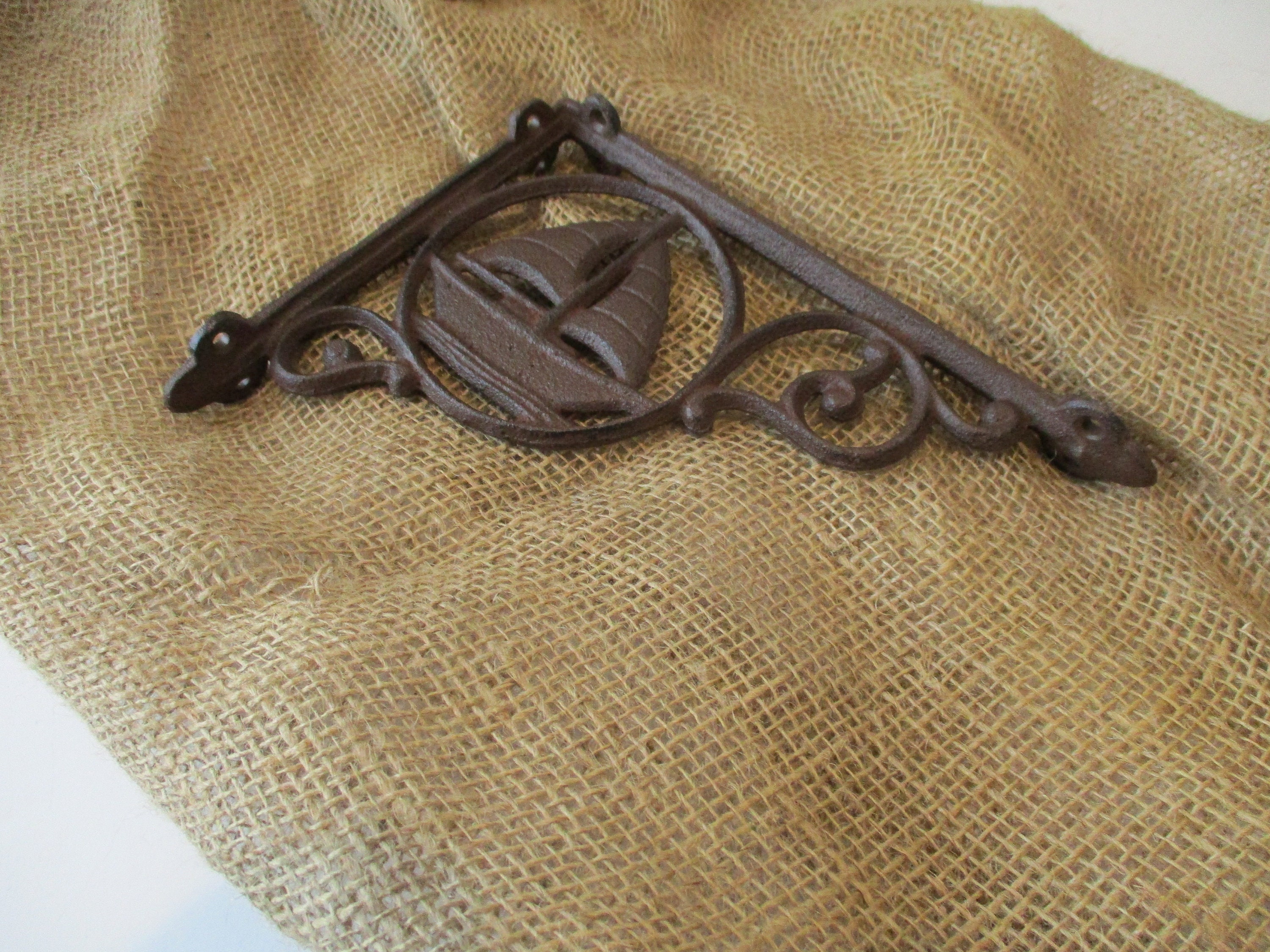 Cast Iron Sail Boat Brackets Corbels Braces Shelf Bracket | Etsy
