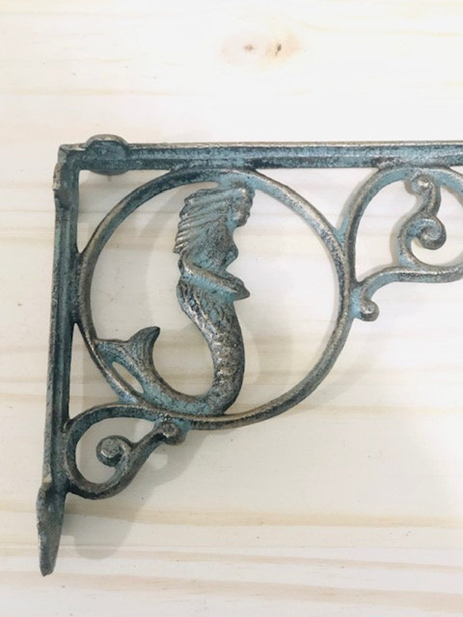 2 Cast Iron Nautical Mermaid Brackets Braces Corbels - Etsy