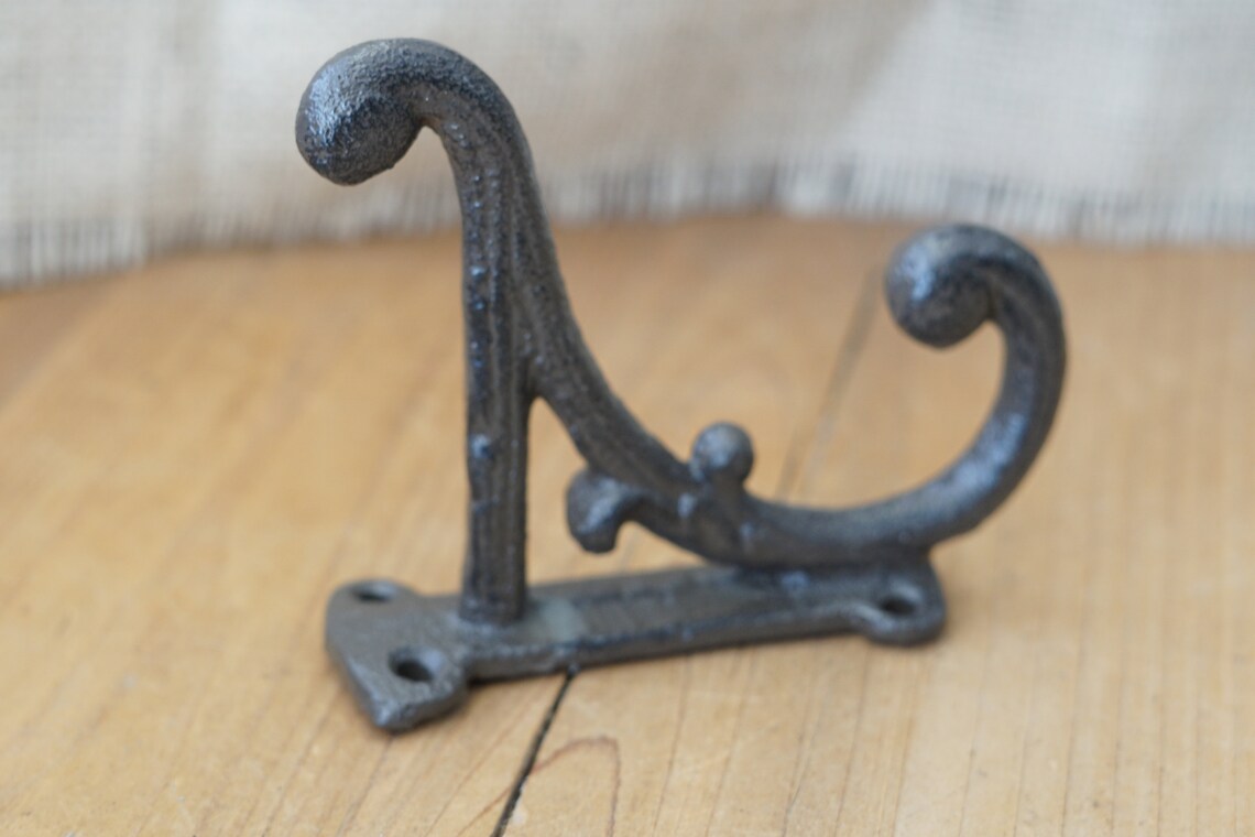 12 Brown Rustic Coat Hooks Cast Iron Antique Style New Made to - Etsy