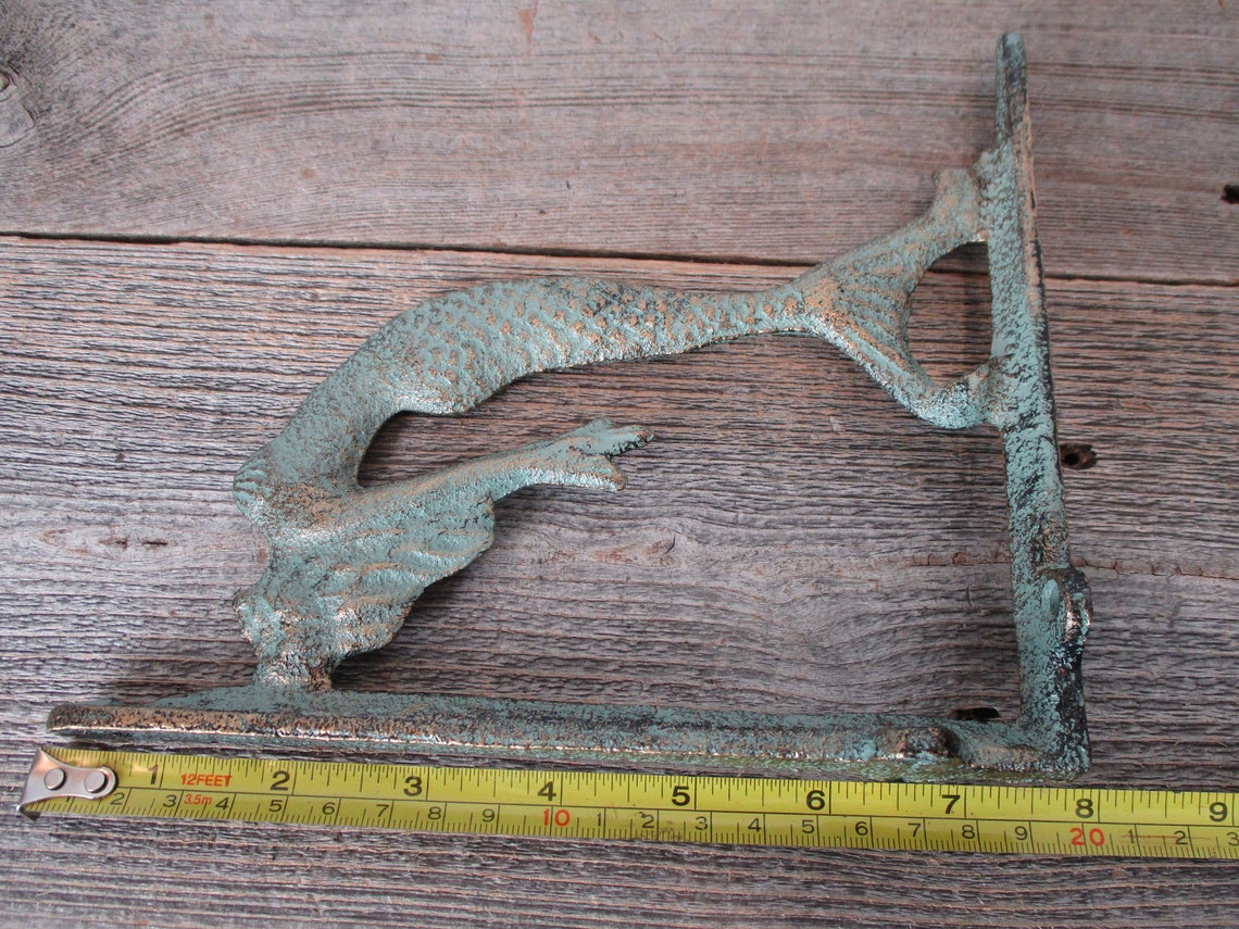 6 Cast Iron Mermaid Brackets Corbels Braces Shelf Bracket - Etsy