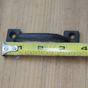 10 Cast Iron Handles, Small 3 5/8 Long, Rustic Drawer Pulls, Kitchen ...