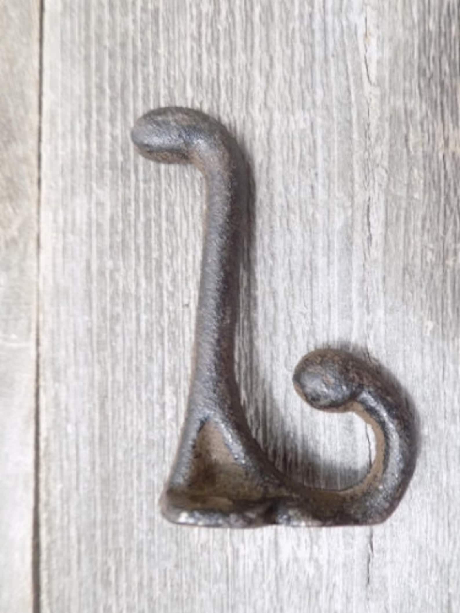 5 Rustic Cast Iron Coat Hooks 3 1/4 Entryway Hook - Etsy