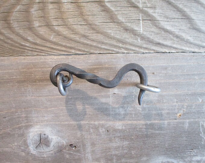 HOOK AND EYE Latch for Doors Windows Locks Twisted Hand Forged - Etsy