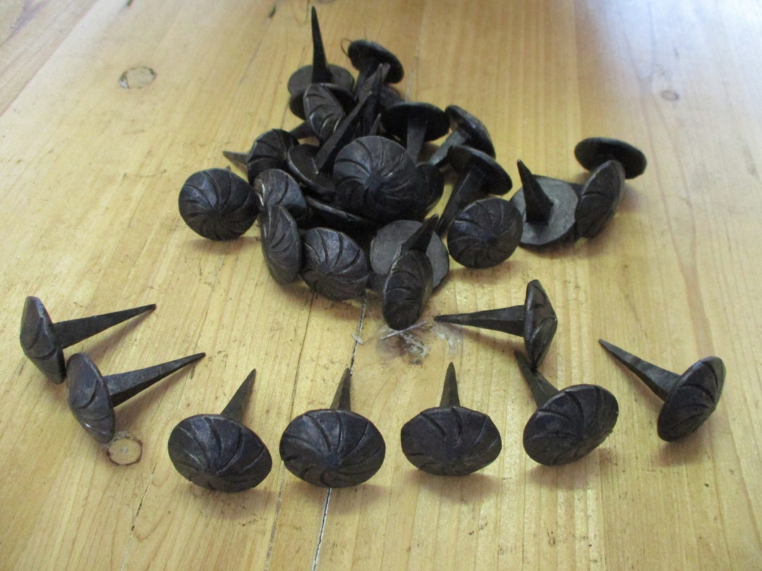 50 CLAVOS, Nails, Forged, Decorative, Craft, Tack, 1" Wide, 1.5" Nail ...
