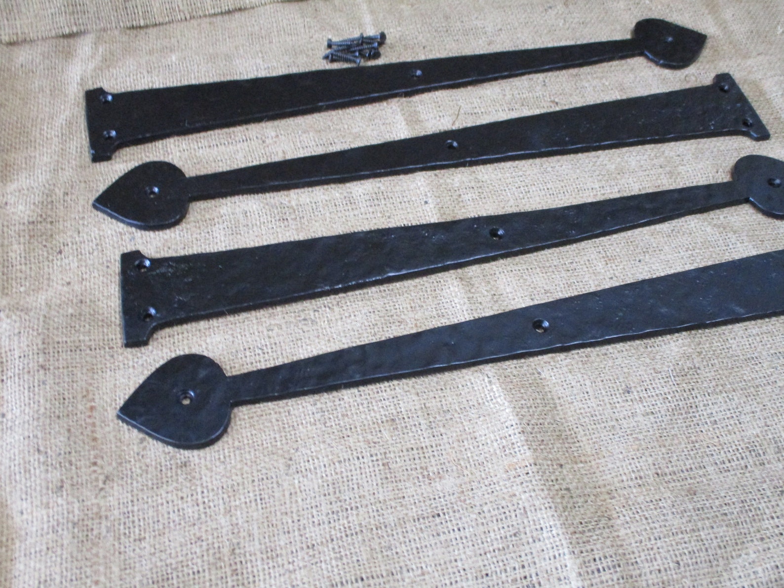 4 IRON DUMMY HINGES Decorative Hinge Black Faux Fake - Etsy