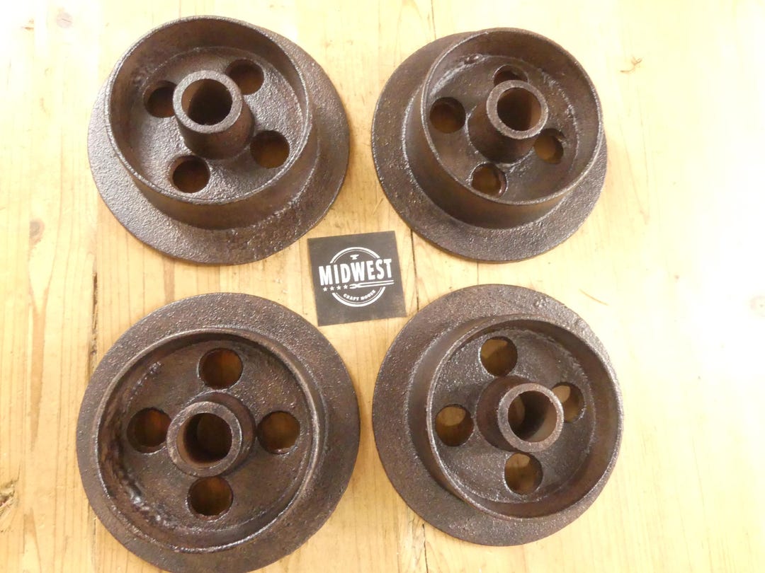 4 RUSTIC SMALL TRACK Wheels, Mining Ore Cart, 5 3/4" Diameter, Cart ...