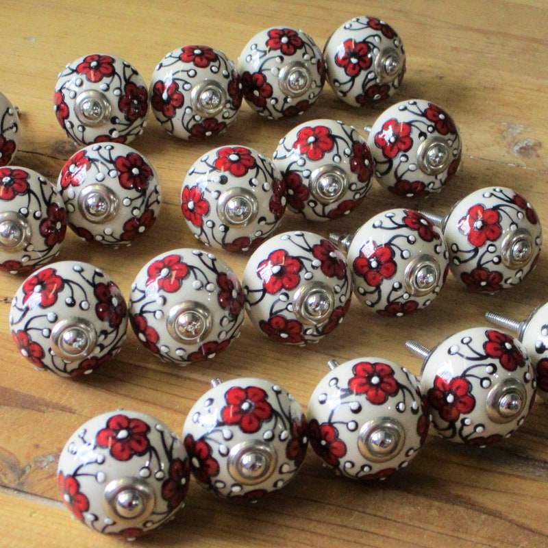Red Knobs - Etsy