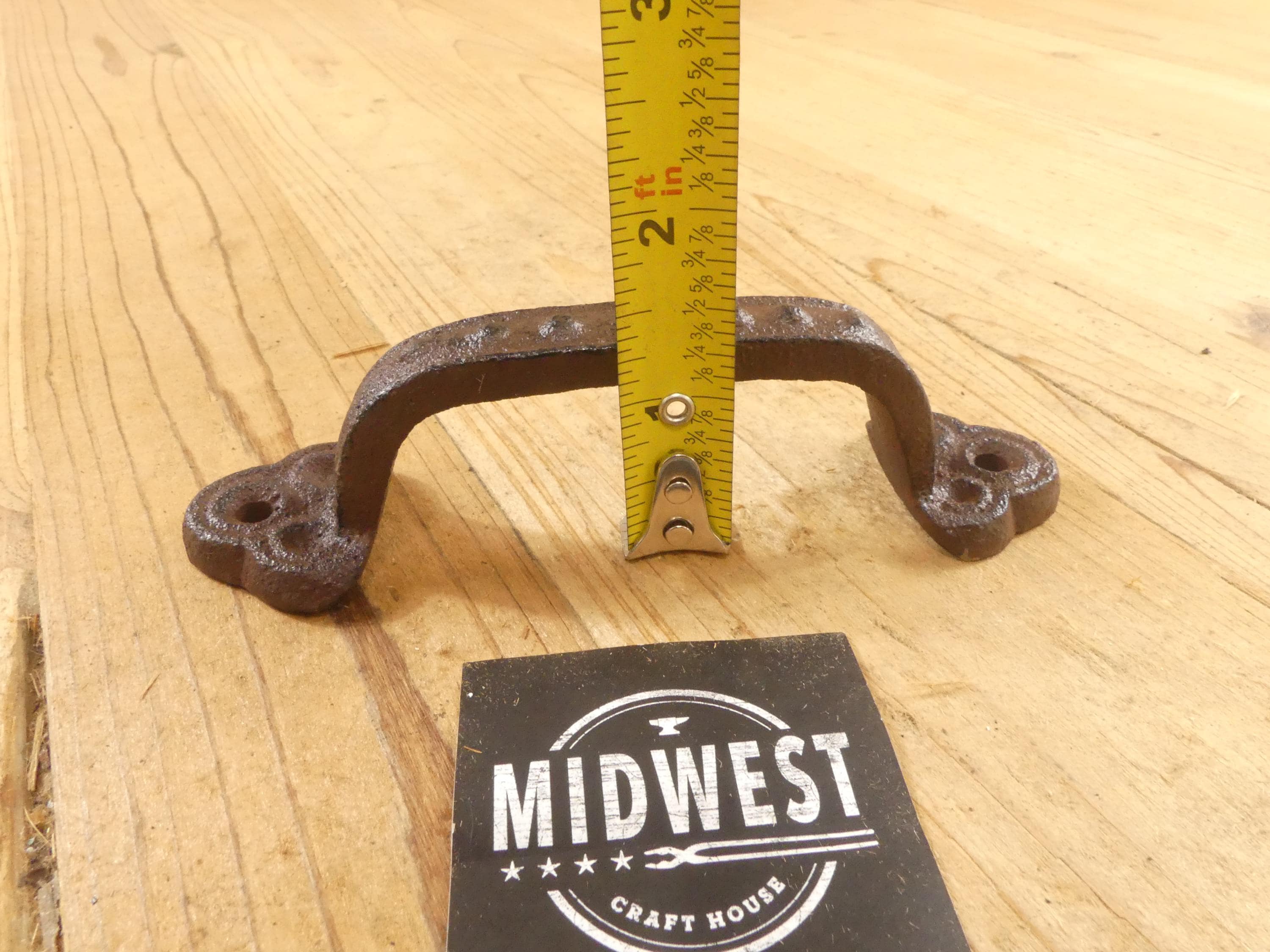 15 Cast Iron Handles, Dark Rustic Brown Color, Cabinet, Drawer Pulls ...
