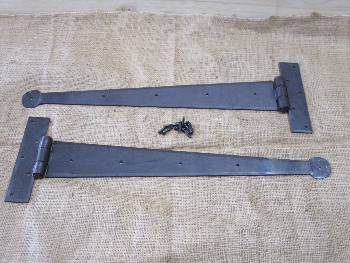 4 HUGE STRAP HINGES Extra Large T Hinge 18 Long Hand - Etsy