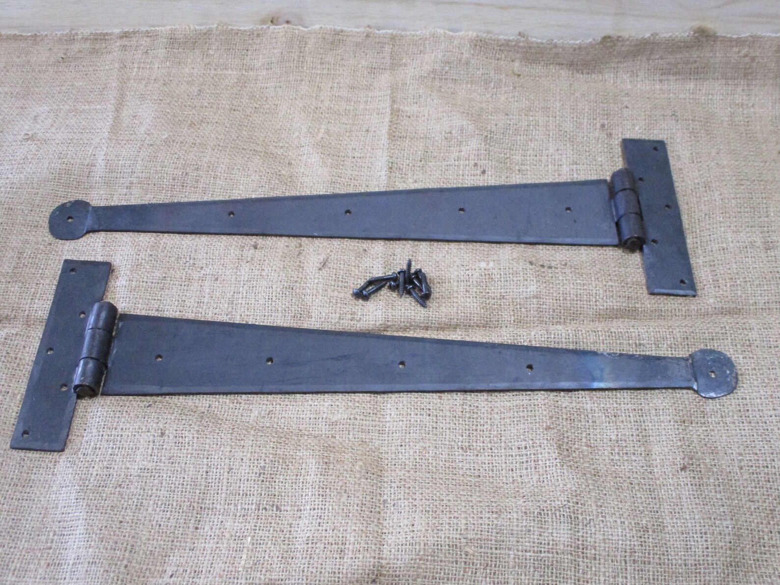 4 HUGE STRAP HINGES Extra Large T Hinge 18 Long Hand | Etsy