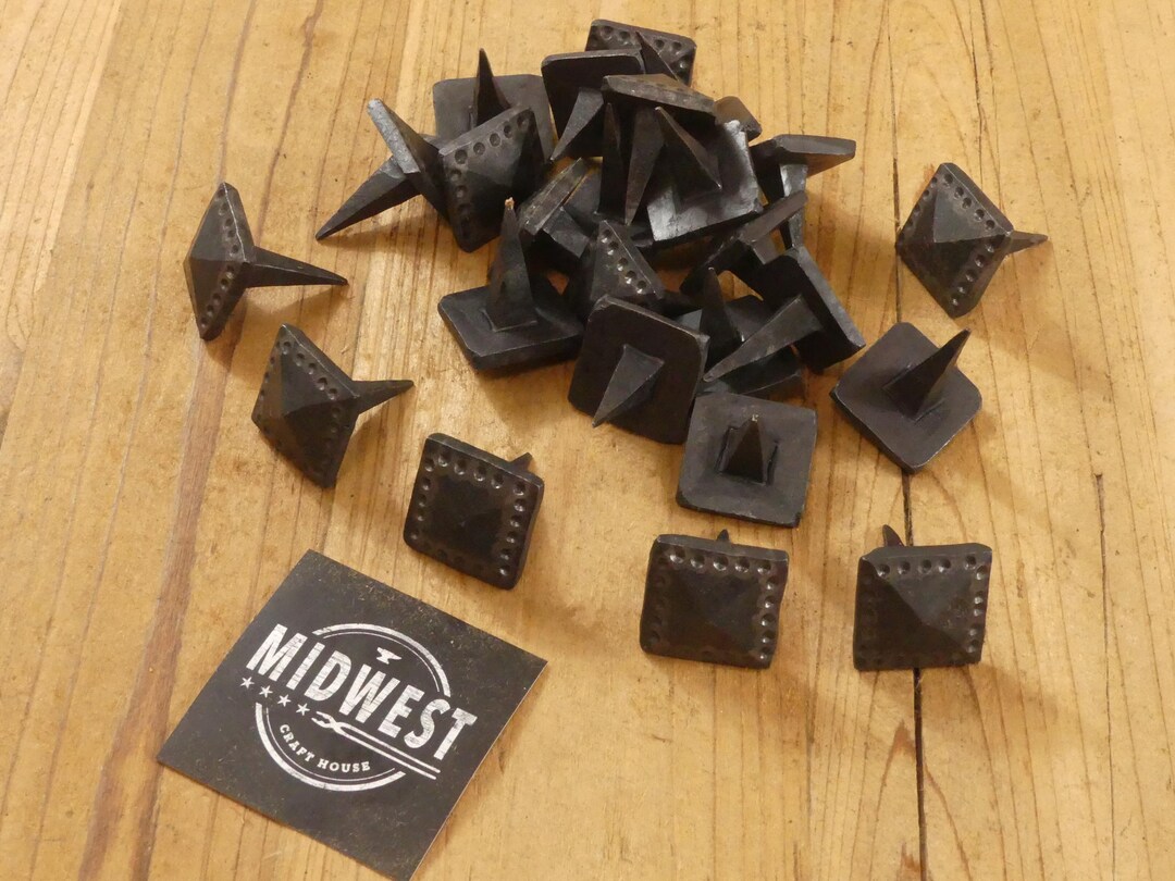 25 IRON CLAVOS NAILS Forged Decorative Craft Tack 1