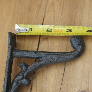 8 Brown Rustic Coat Hooks Cast Iron Antique Style New Made to Look ...